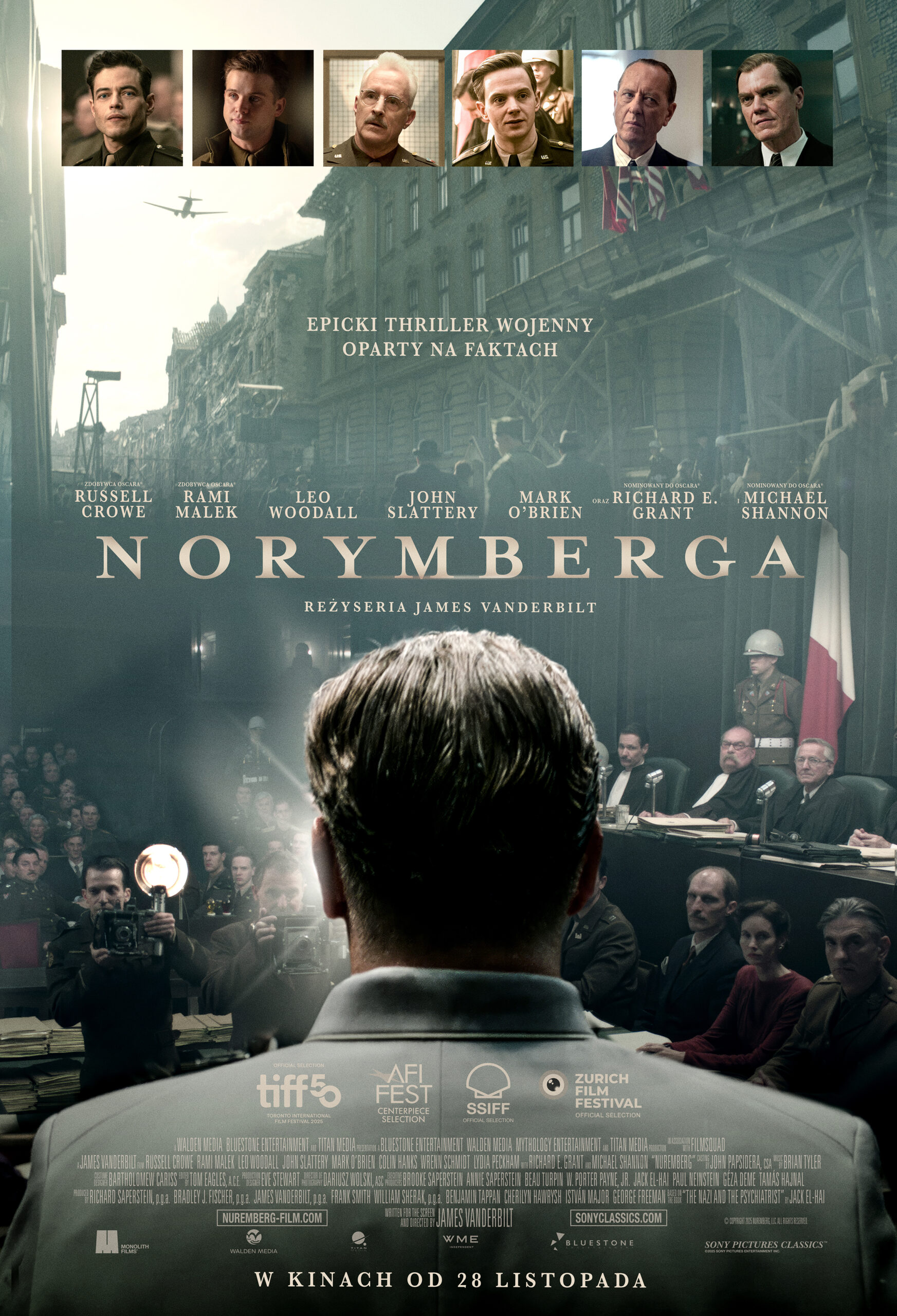 Russell Crowe, Rami Malek i Dariusz Wolski w thrillerze „Norymberga ...